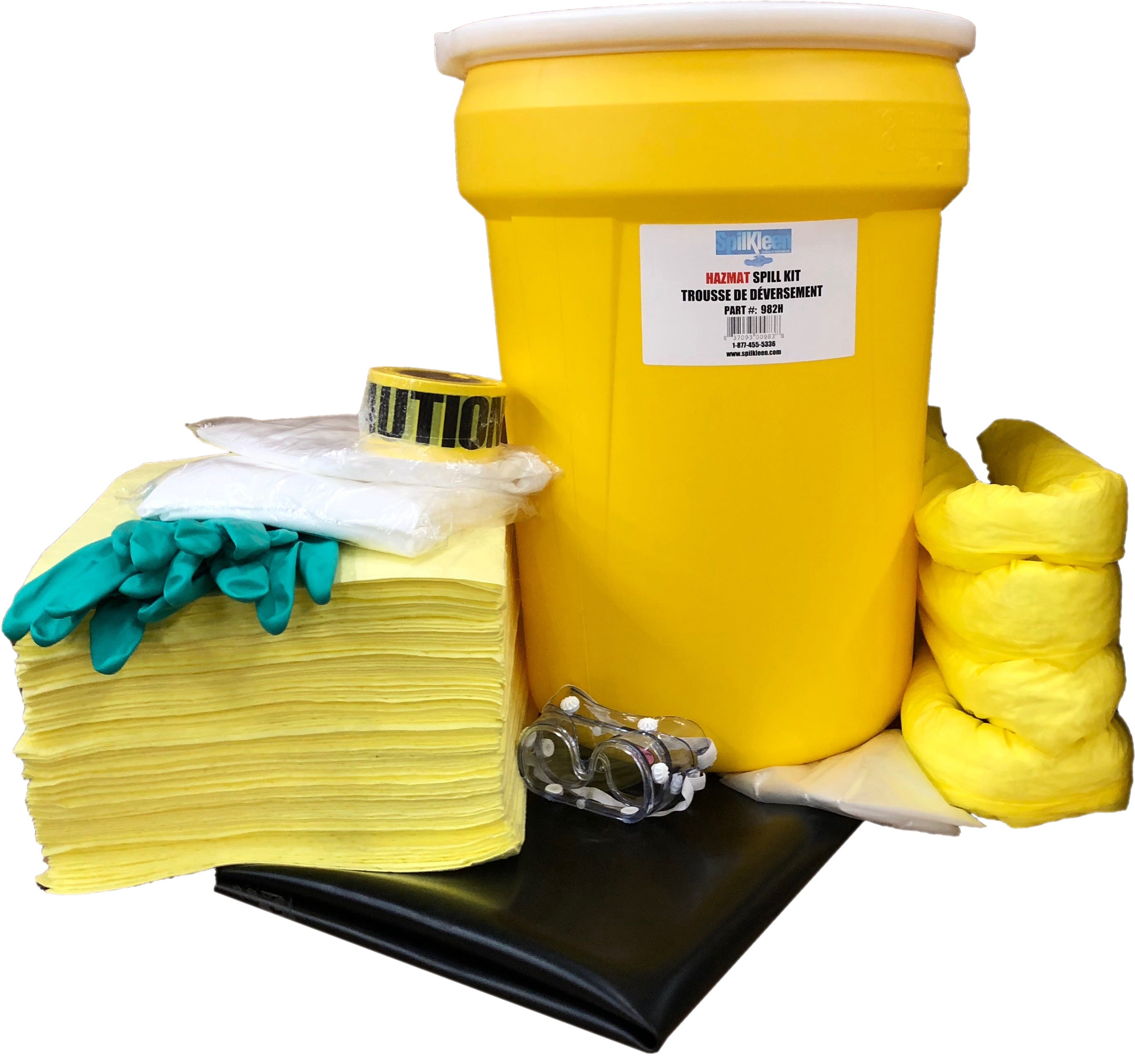 982H - 21 GALLON SPILL KIT HAZMAT – SpilKleen