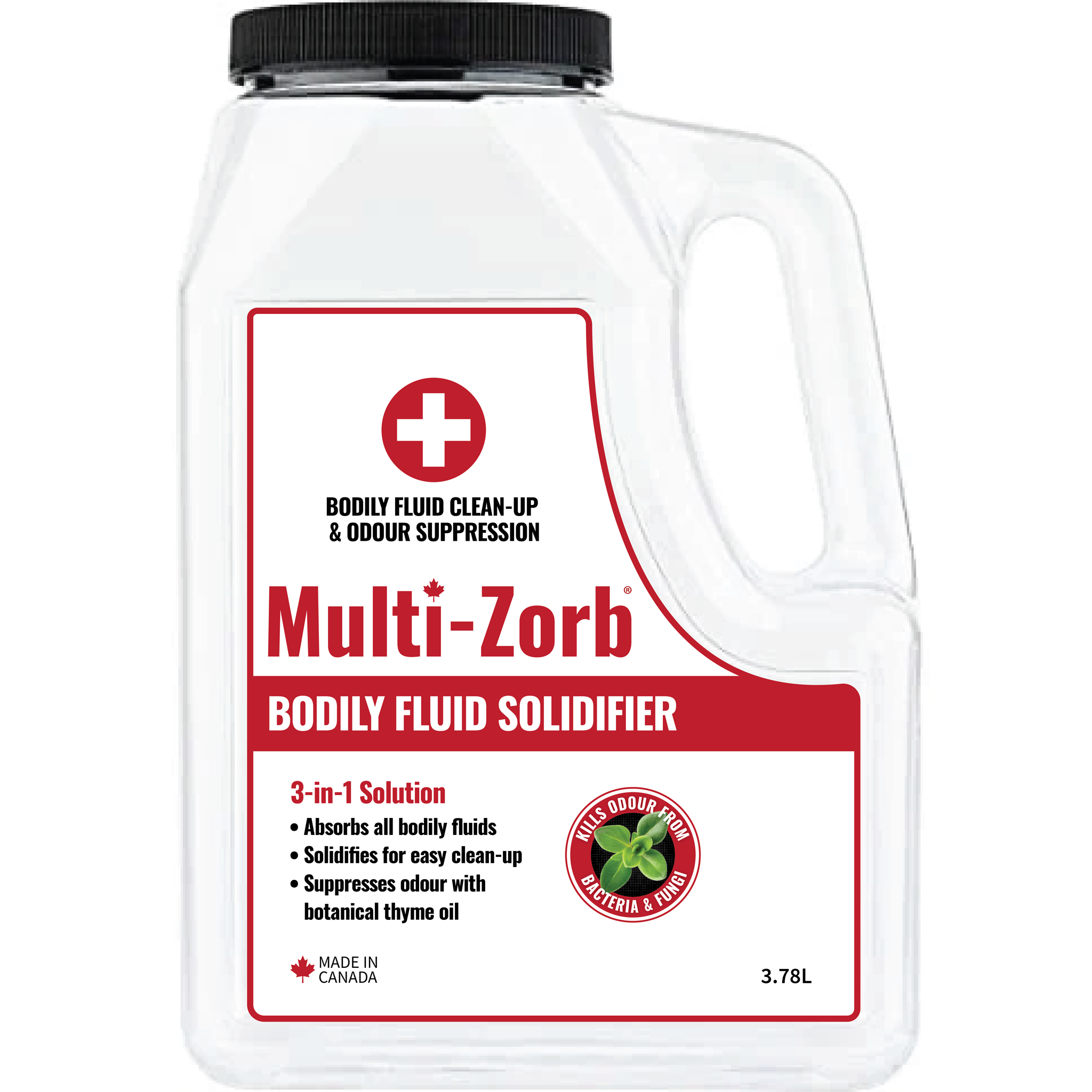 SC1 Multi-Zorb Bodily Fluid Solidifier 3.78L jug - SpilKleen